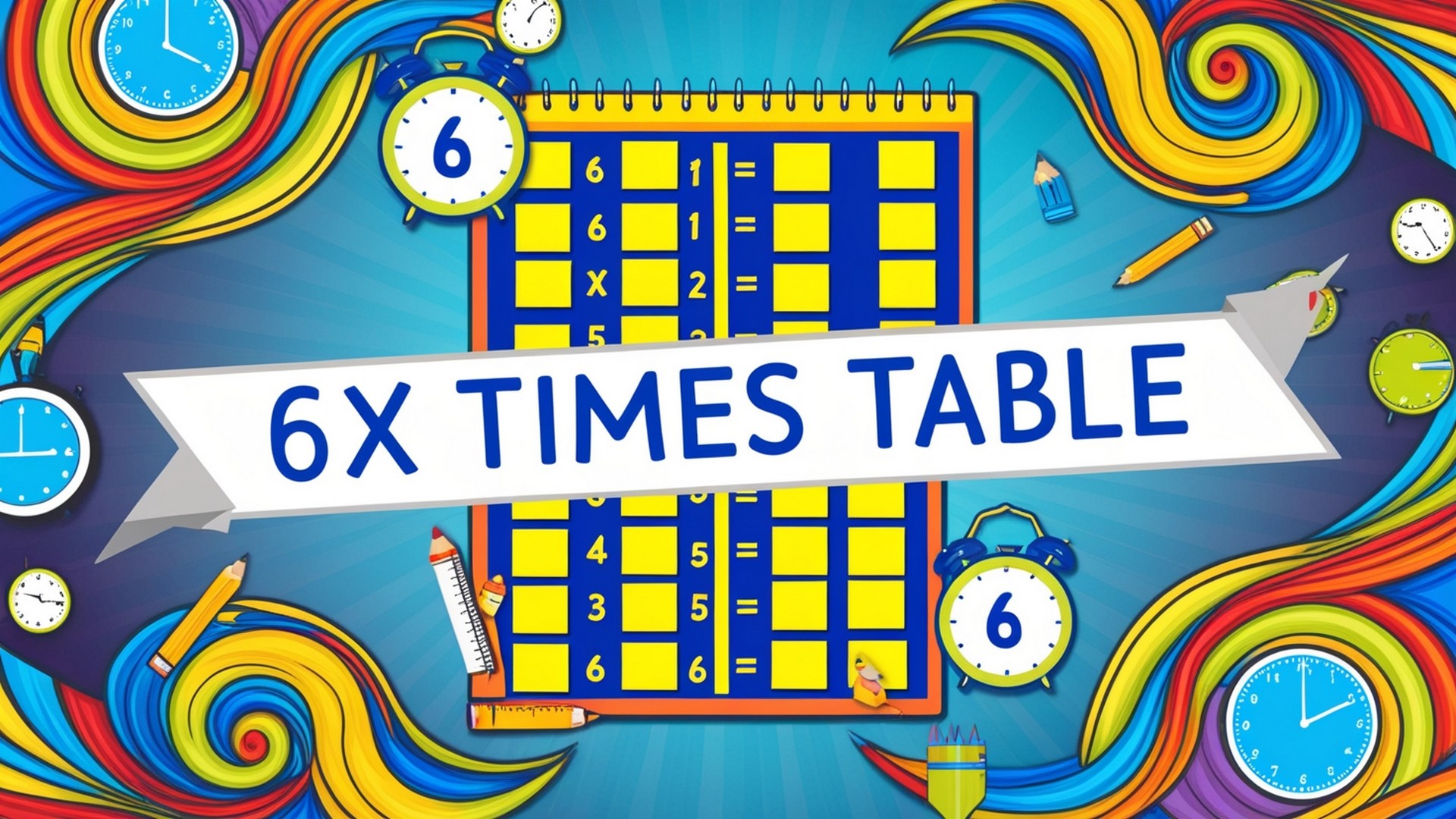 Multiplication Facts Table-6x: Master the 6 Times Table