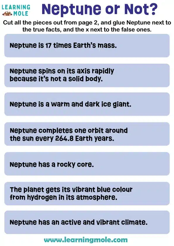 High Five Facts - Neptune - LearningMole