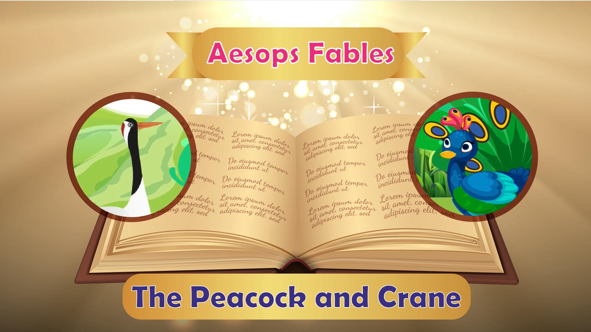 The Peacock and Crane - LearningMole