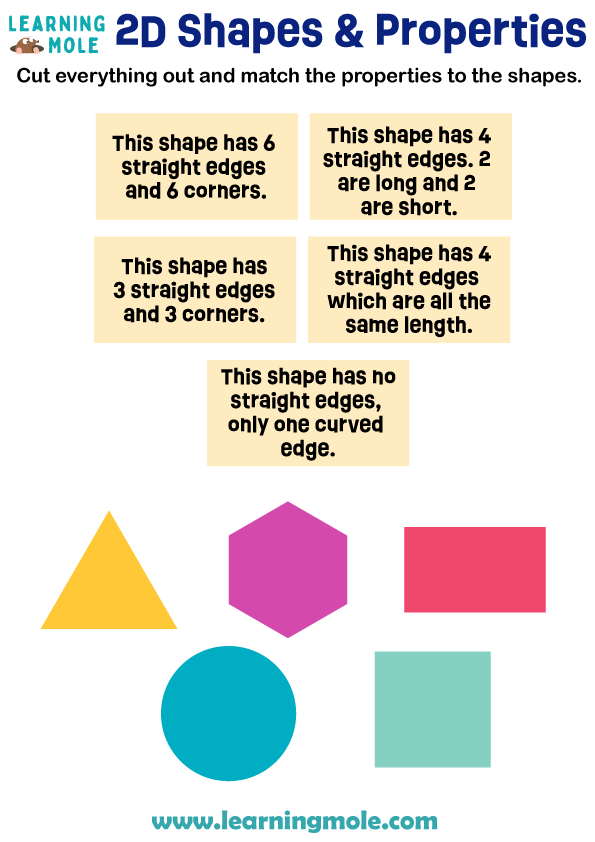 2D Shapes - LearningMole