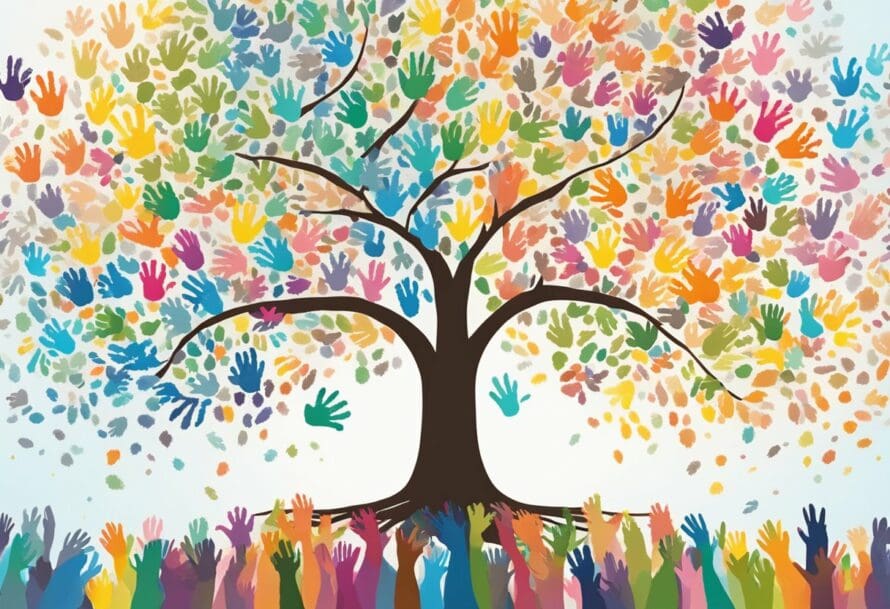 Handprint Tree: A Unity in Collaborative Art Projects