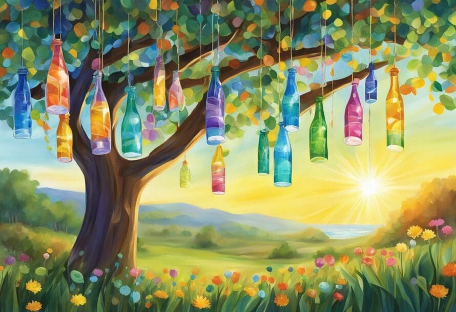 Plastic Bottle Wind Chimes: Crafting Melodic Garden Symphony