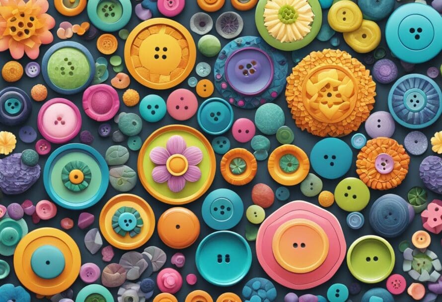 Button Art Mosaics: Crafting Vibrant Designs