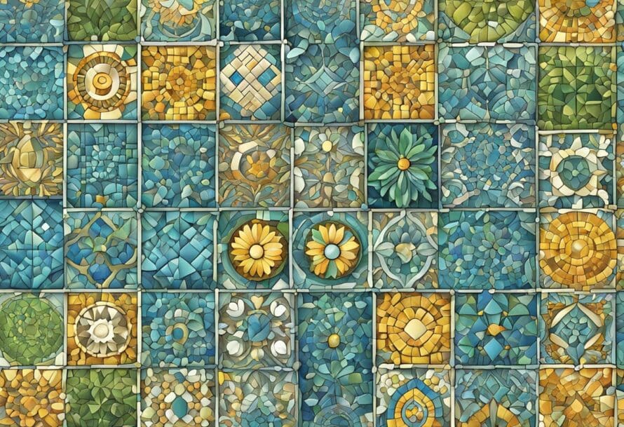 Button Art Mosaics: Crafting Vibrant Designs