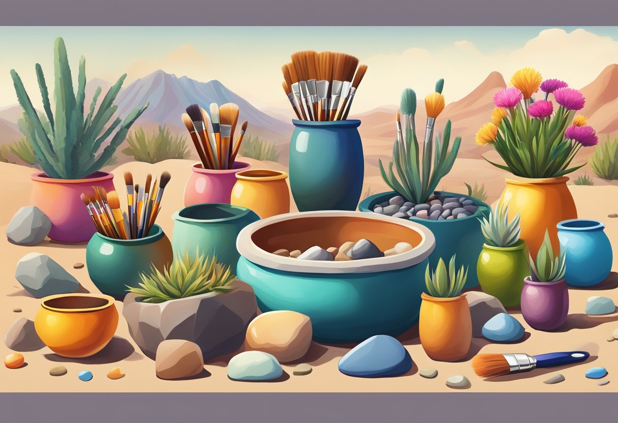 Painted Stone Cactus Garden: A Great Guide to Crafting Your Own Rock ...