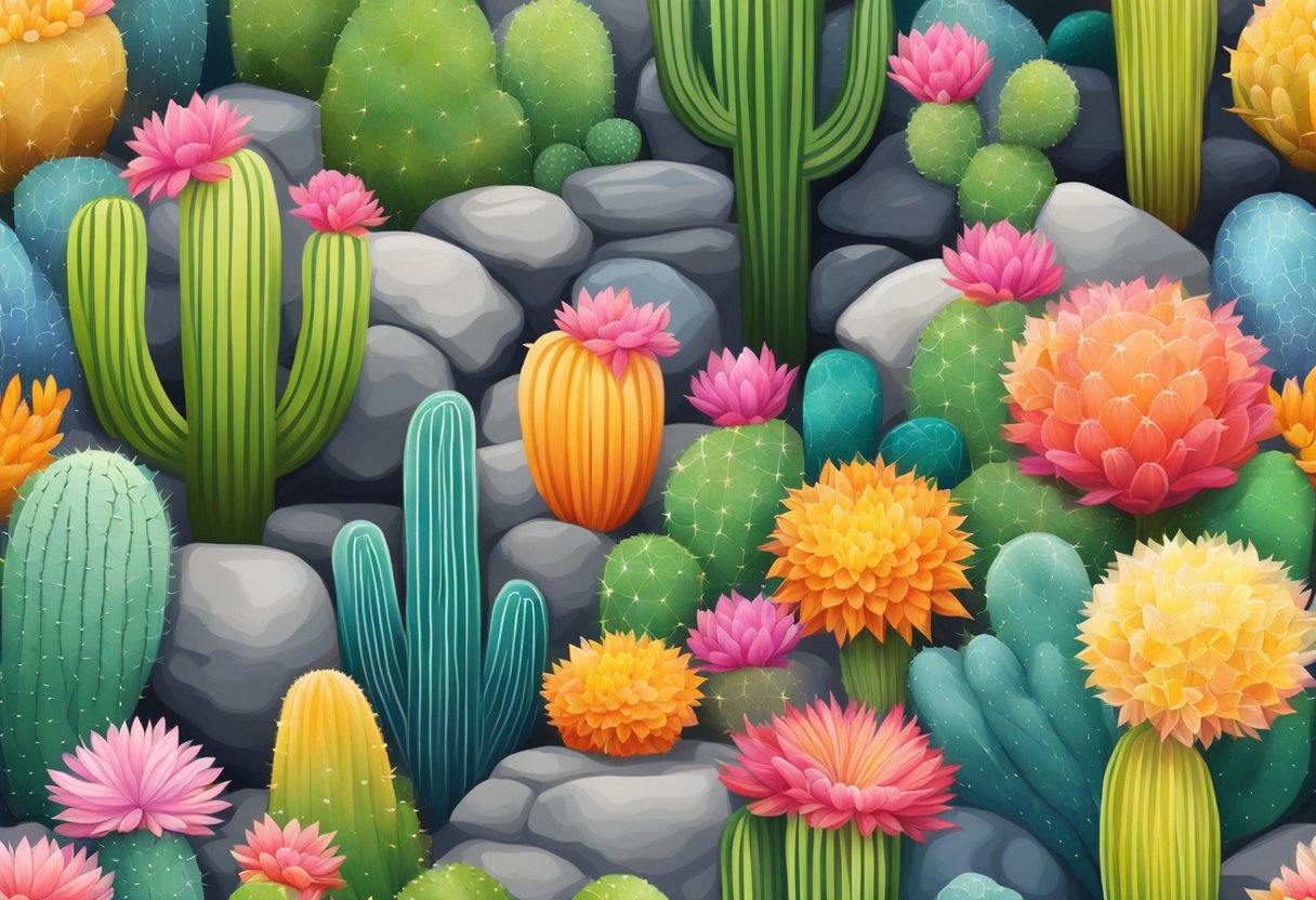 Painted Stone Cactus Garden: A Great Guide to Crafting Your Own Rock ...