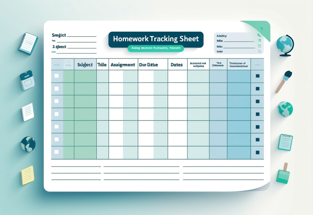Homework Tracking Sheets: The Ultimate Guide for Staying Organised - LearningMole