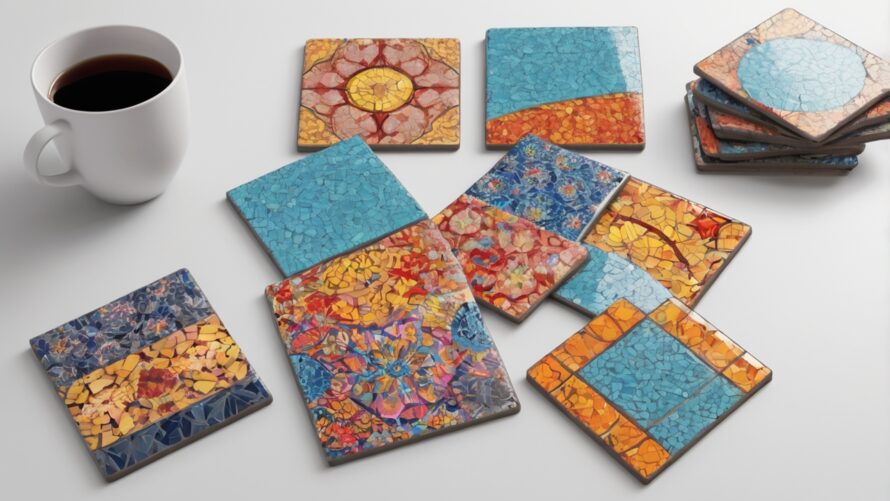 Mosaic Tile Coasters: 8 Stylish and Practical Home Accents